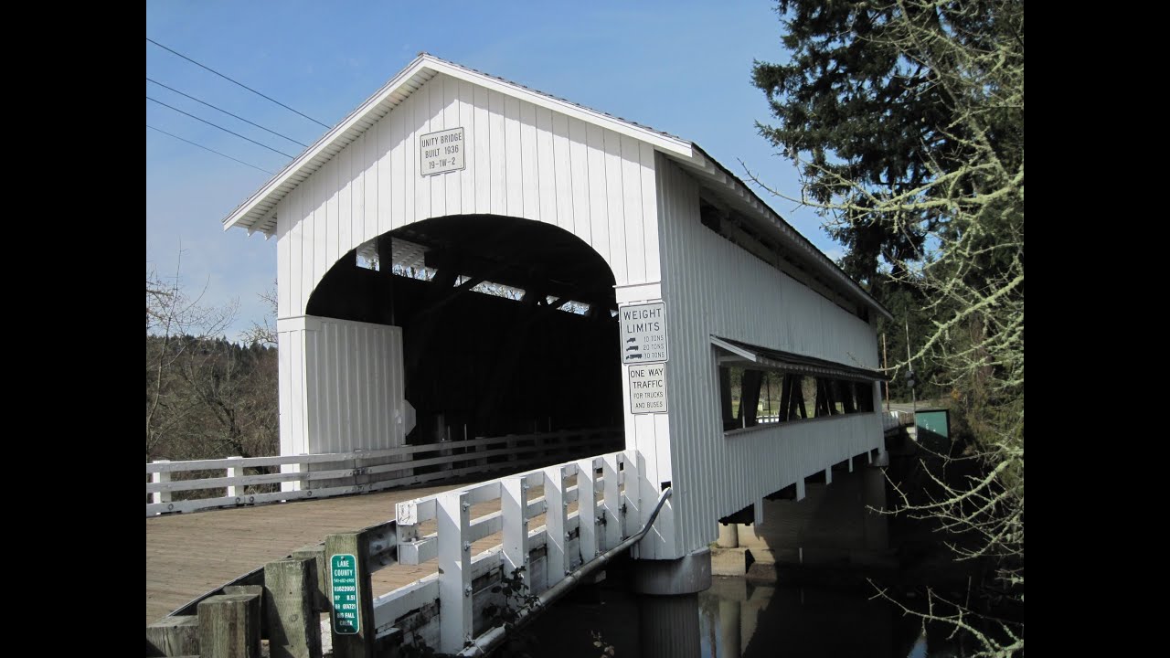 Unity Covered Bridge - off the Big Fall Creek at Unity near Lowell ...