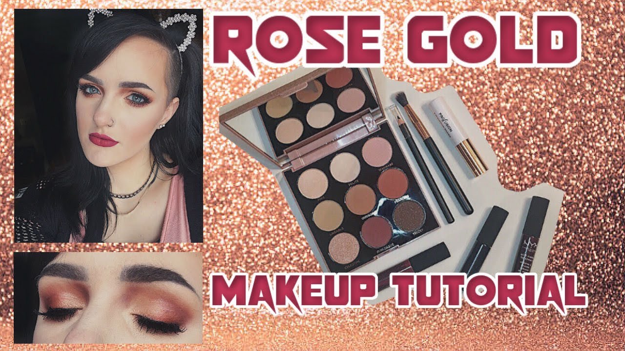 Rose Gold Makeup Tutorial - YouTube
