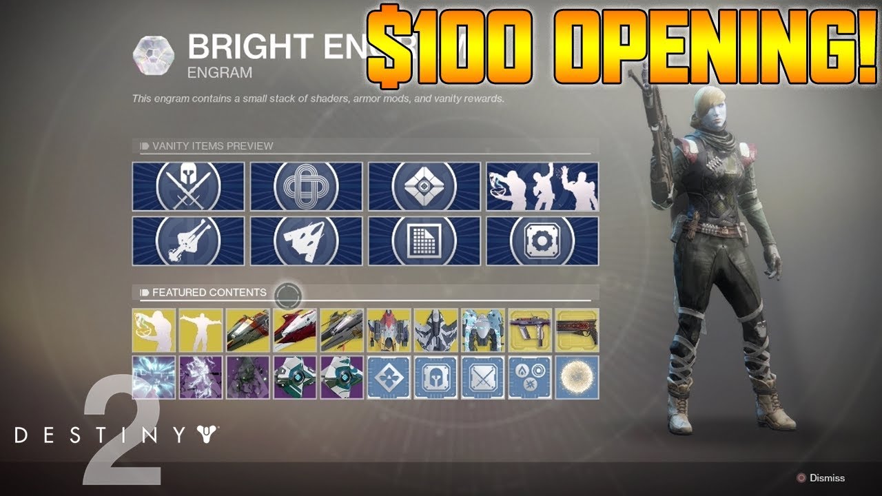 DESTINY 2 - $100 EVERVERSE ENGRAM OPENING + MAX POWER GRINDING GAMEPLAY ...