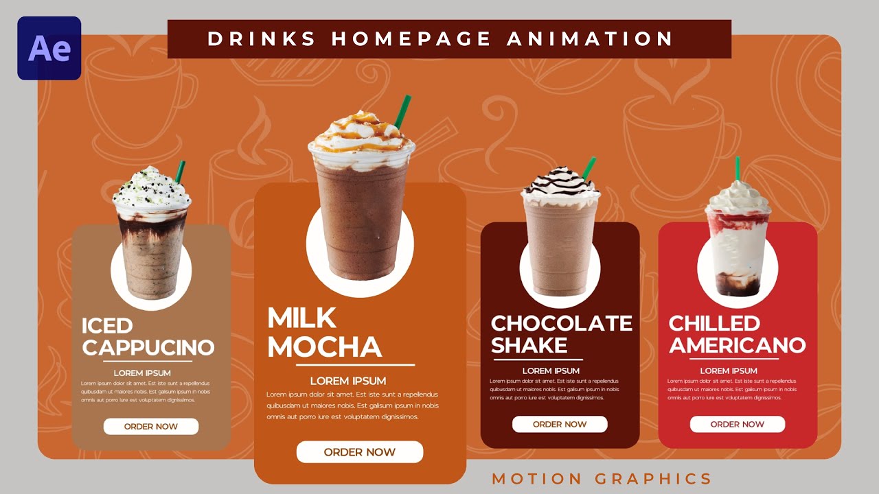 How To Create A Coffee Image Slider Animation in After Effects - YouTube
