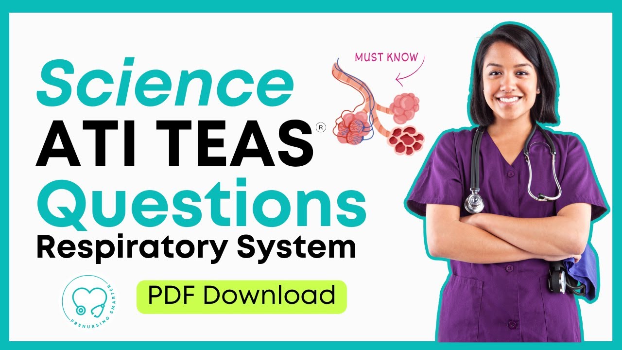 TEAS Anatomy and Physiology PDF Workbook - Respiratory System (10 ...