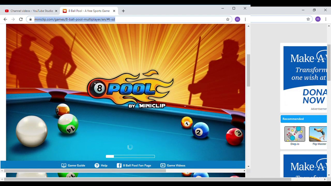 How to play 8 ball pool online - YouTube