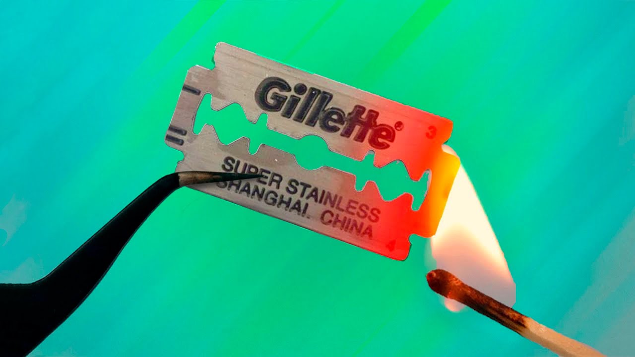 HOW TO MAKE THE WORLD'S SMALLEST KNIFE WITH A RAZOR BLADE - YouTube