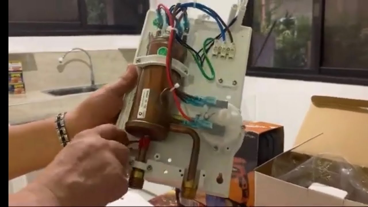 How to install water heater for shower 220 volts - YouTube