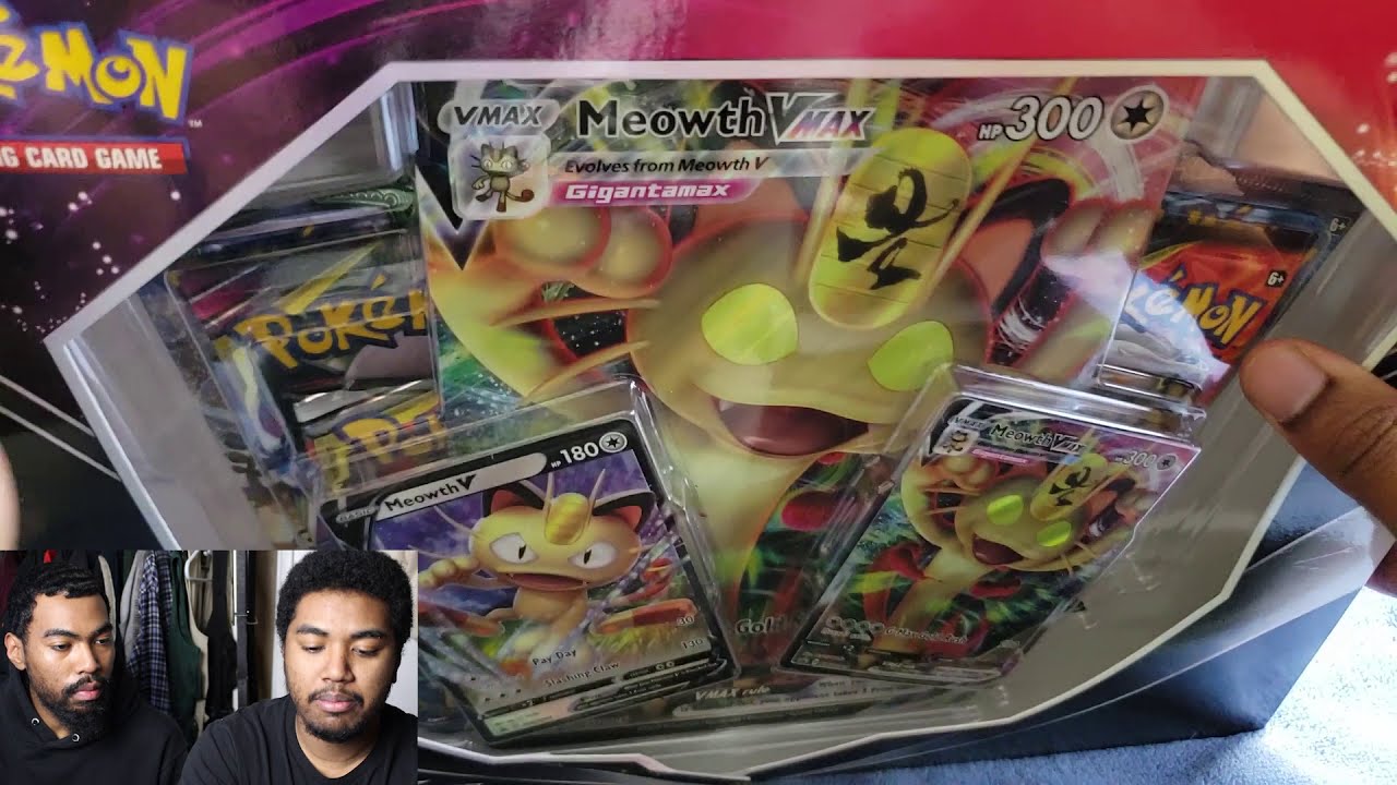 Opening Meowth Vmax Collection Box! | JusttJoshing - YouTube