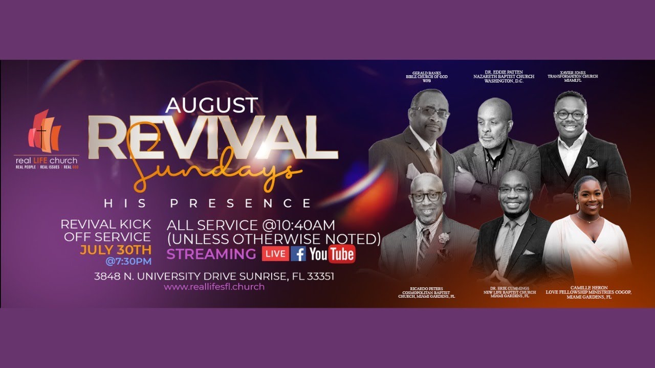 WATCH: Revival Sunday | Dr. Eddie Patten-Nazareth Baptist Church ...