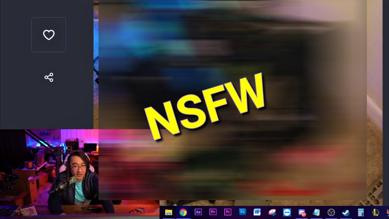 Tech Streamer accidentally shows NSFW content on twitch stream!!! - YouTube