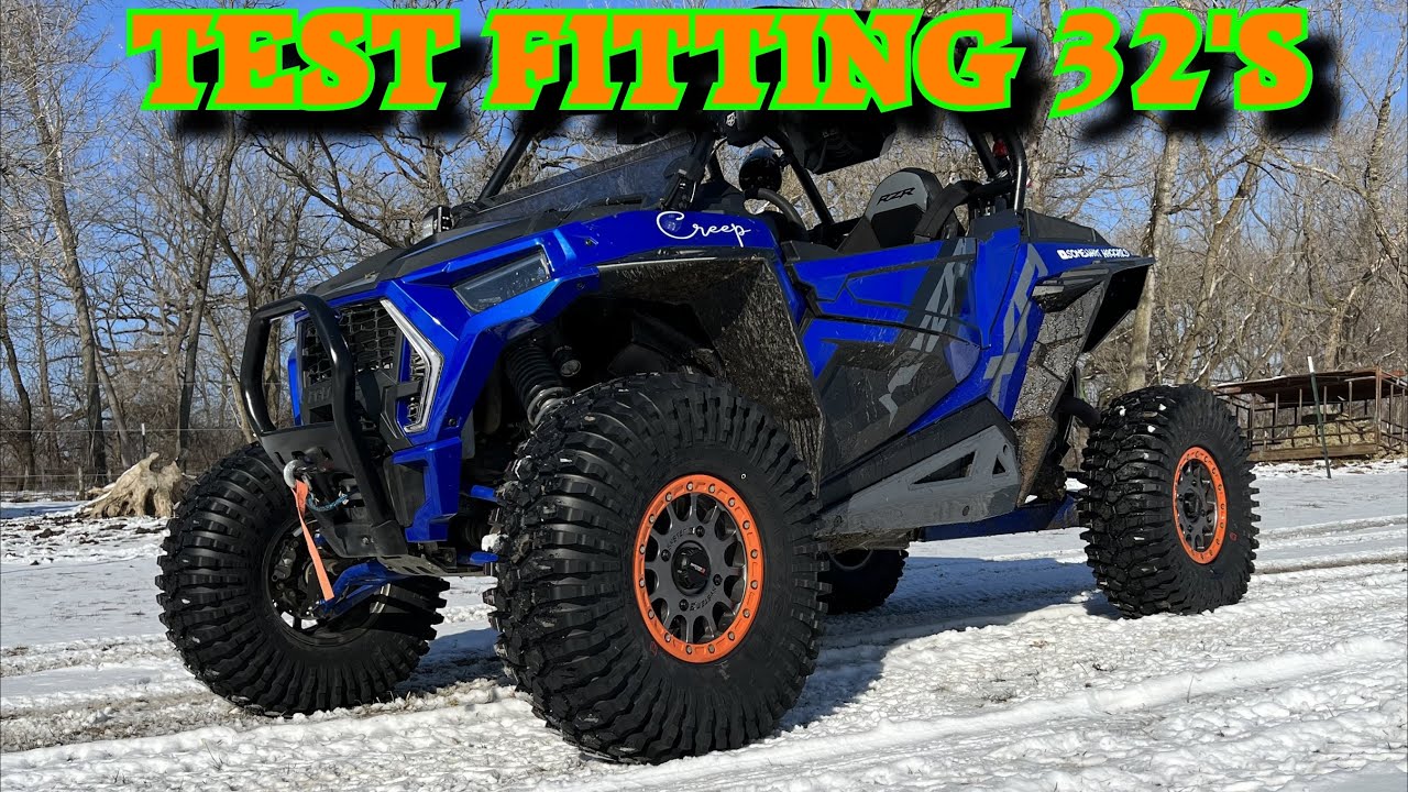 Test Fitting 32's on RZR XP 1000 Trails & Rocks + RPM Sport Muffler on ...
