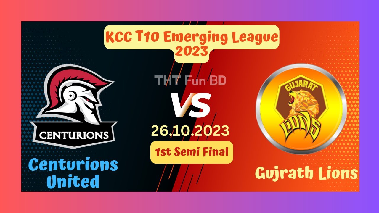 Centurions United vs Gujrath Lions | GL v CU | KCC T10 Emerging League ...