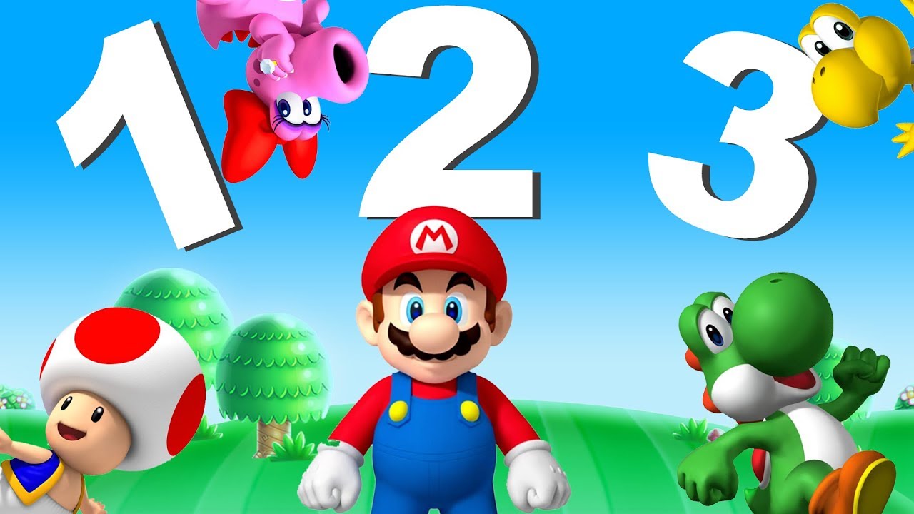 Learn Numbers + Counting w/ MARIO and CARS by Pixar | Family Fun ...