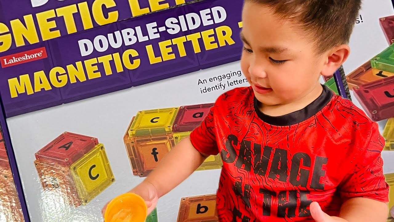 Double Sided Magnetic Letter Tiles | Noah’s Toy Review I Lakeshore ...