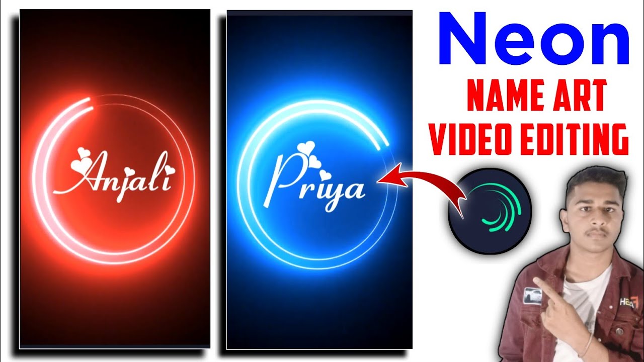 Instagram reels viral name art video editing in alighmtion video ...