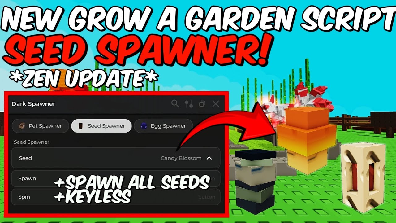 New Grow A Garden Script Seed Spawner | Zen Update ☯️ | Pastebin Link 📜 ...