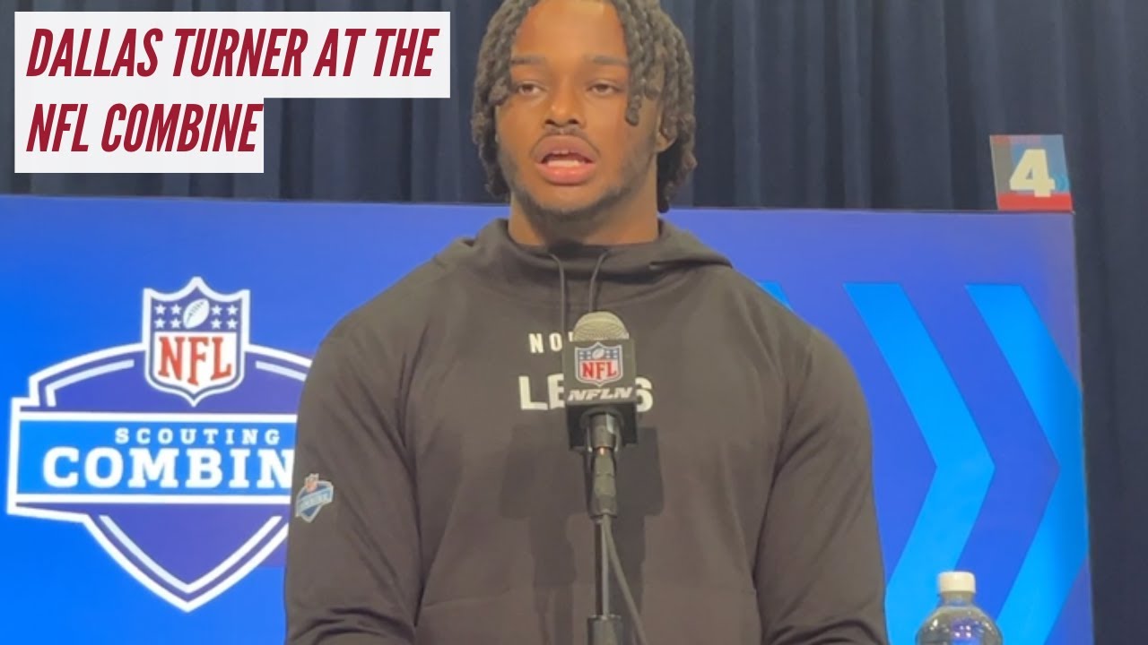 Alabama Linebacker Dallas Turner Press Conference at the NFL Combine ...