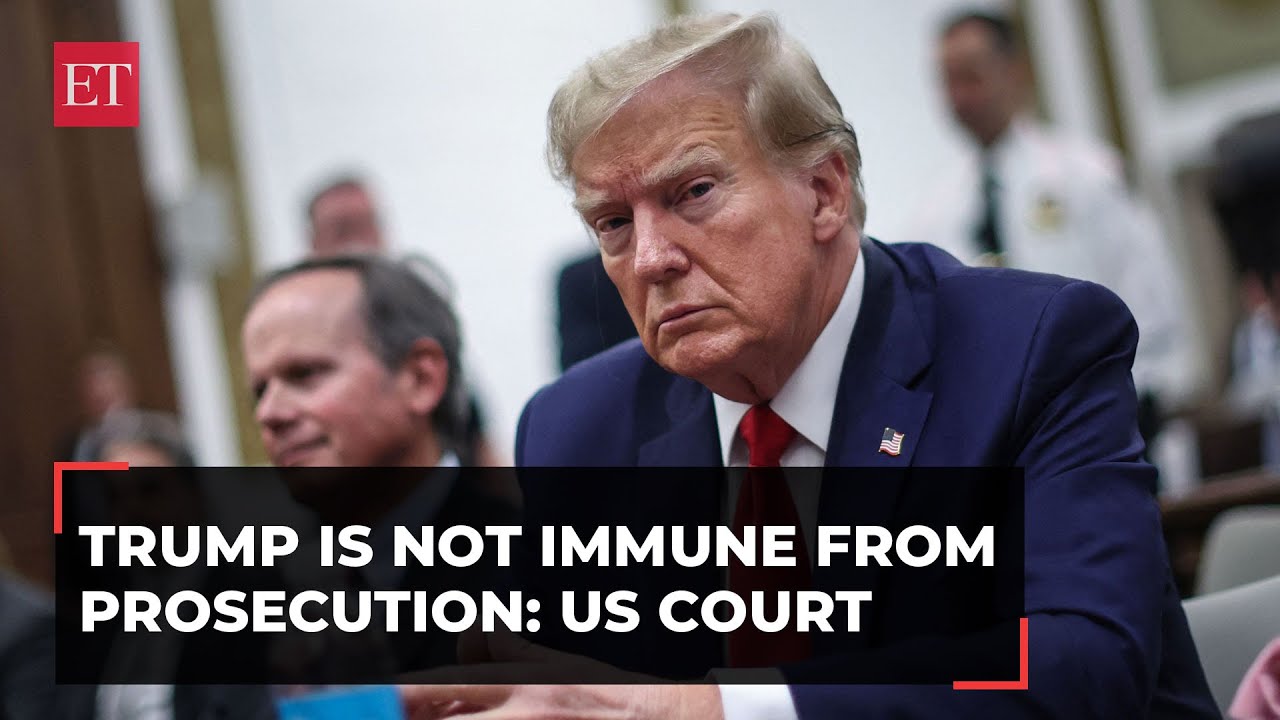 Donald Trump Not Immune From Prosecution Federal Appeals Court Rules