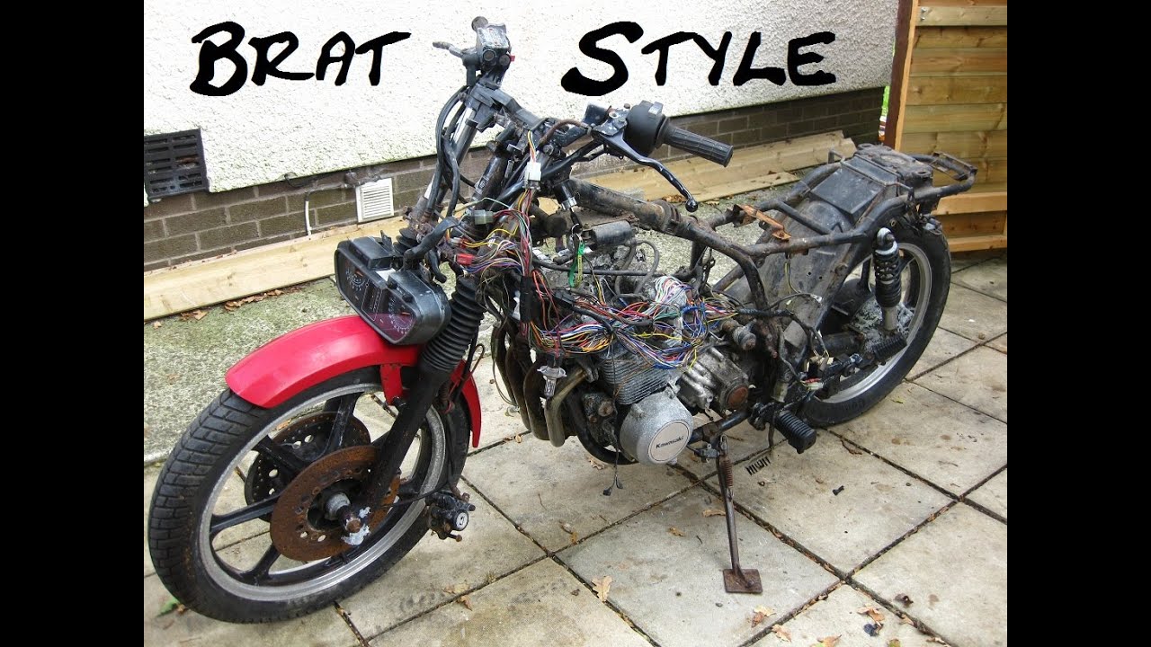 Kawasaki GT550 Bratstyle build (Part3) - YouTube