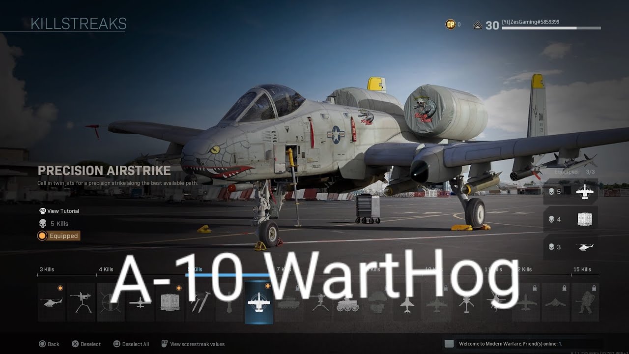 A-10 WartHogs Inbound - Call of Duty®: Modern Warfare® - YouTube