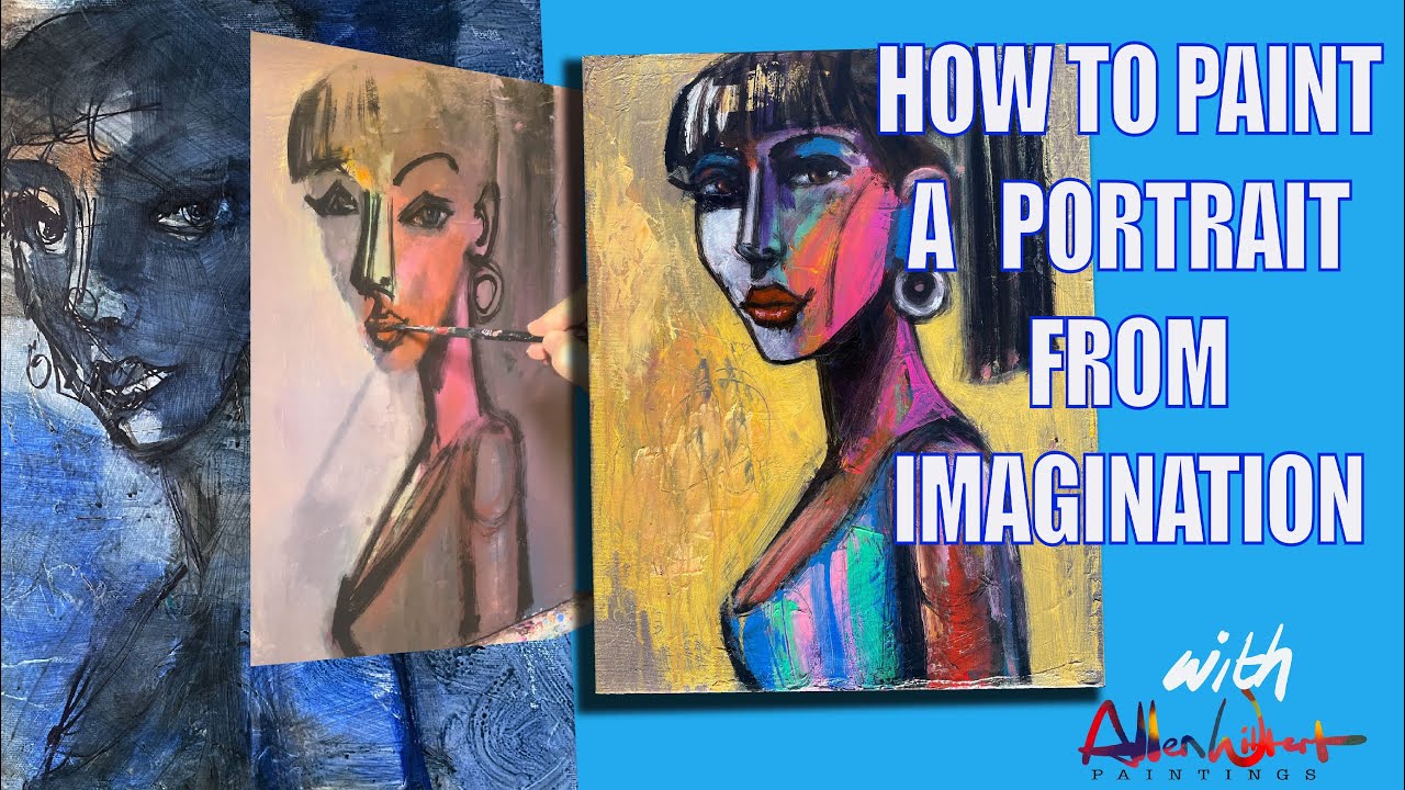 Portrait Painting process, start to finish. - YouTube