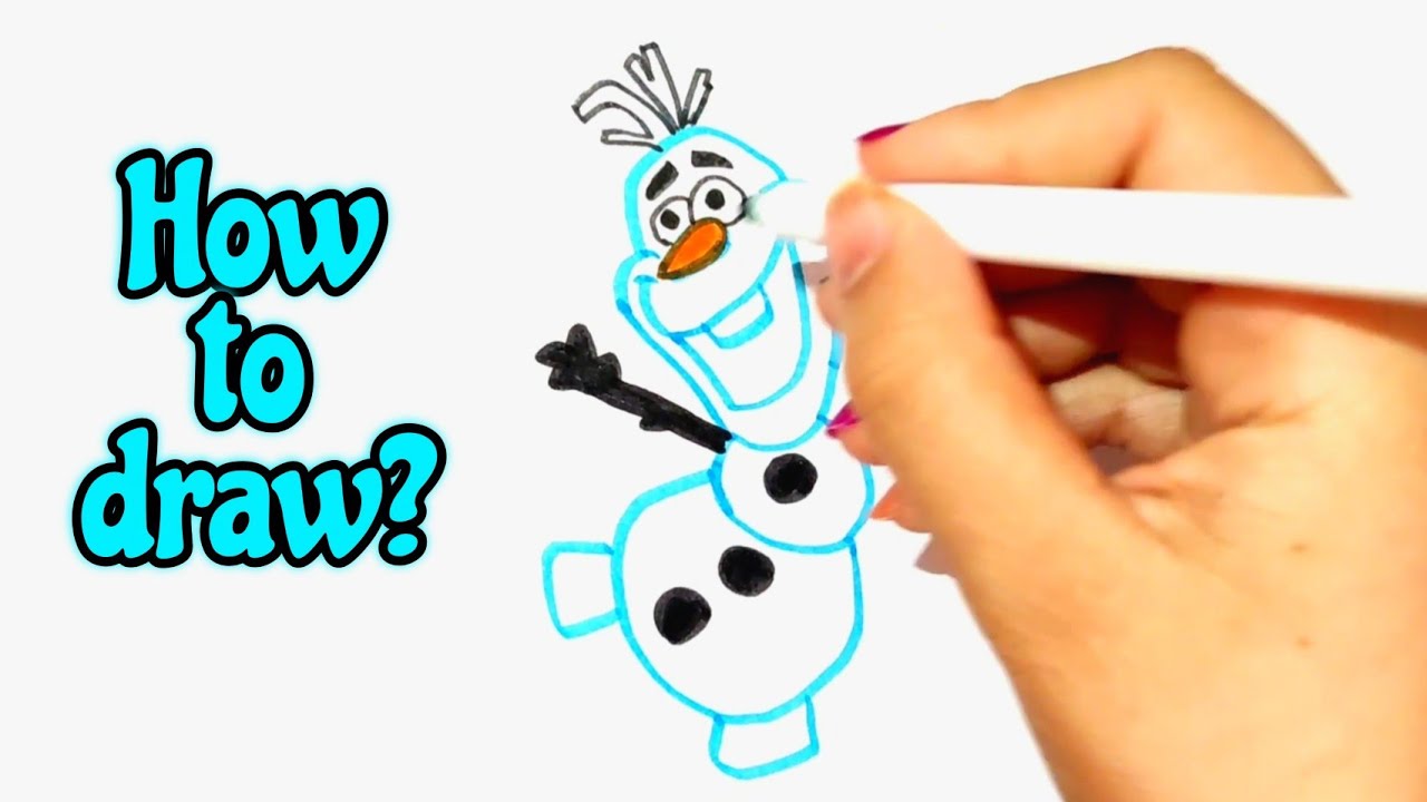 How to draw Olaf from Frozen? | Drawing Olaf easily and step by step ...