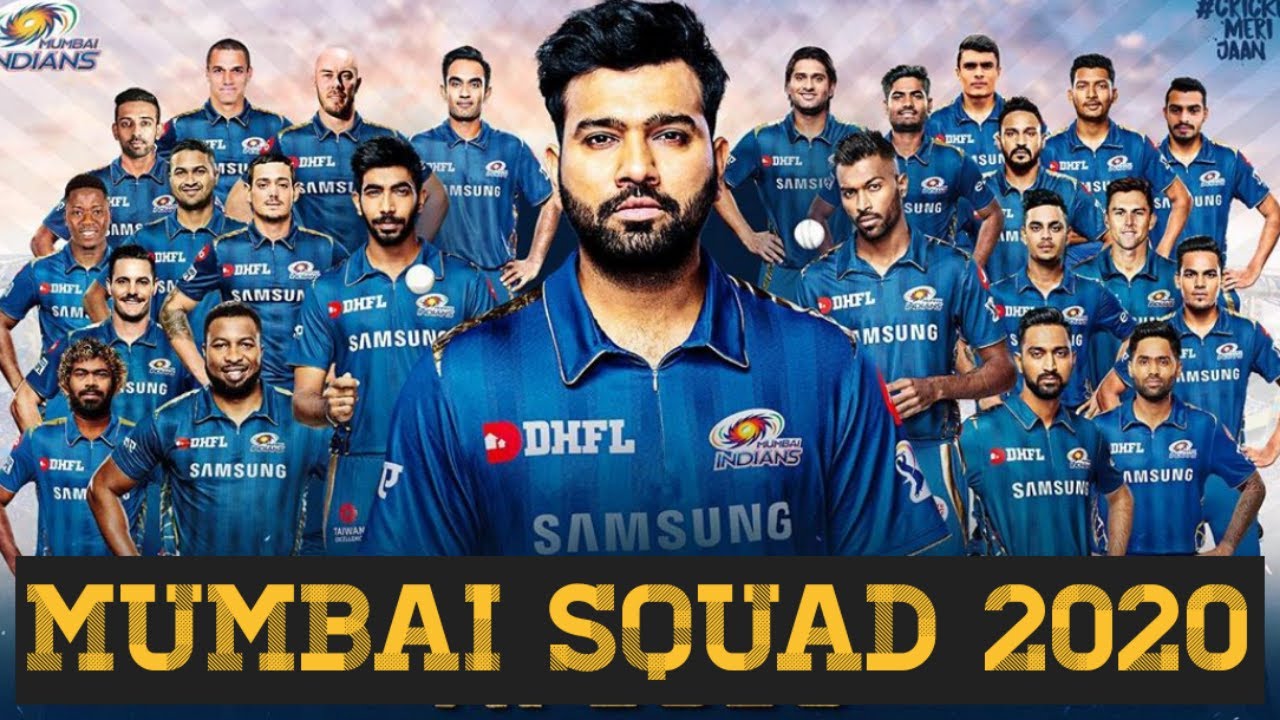 Mumbai Indians Team Squad 2020 - YouTube