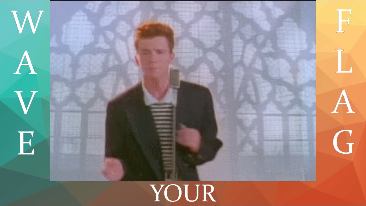 RICK ASTLEY FUNNY DANCE + WAVE YOUR FLAG - YouTube