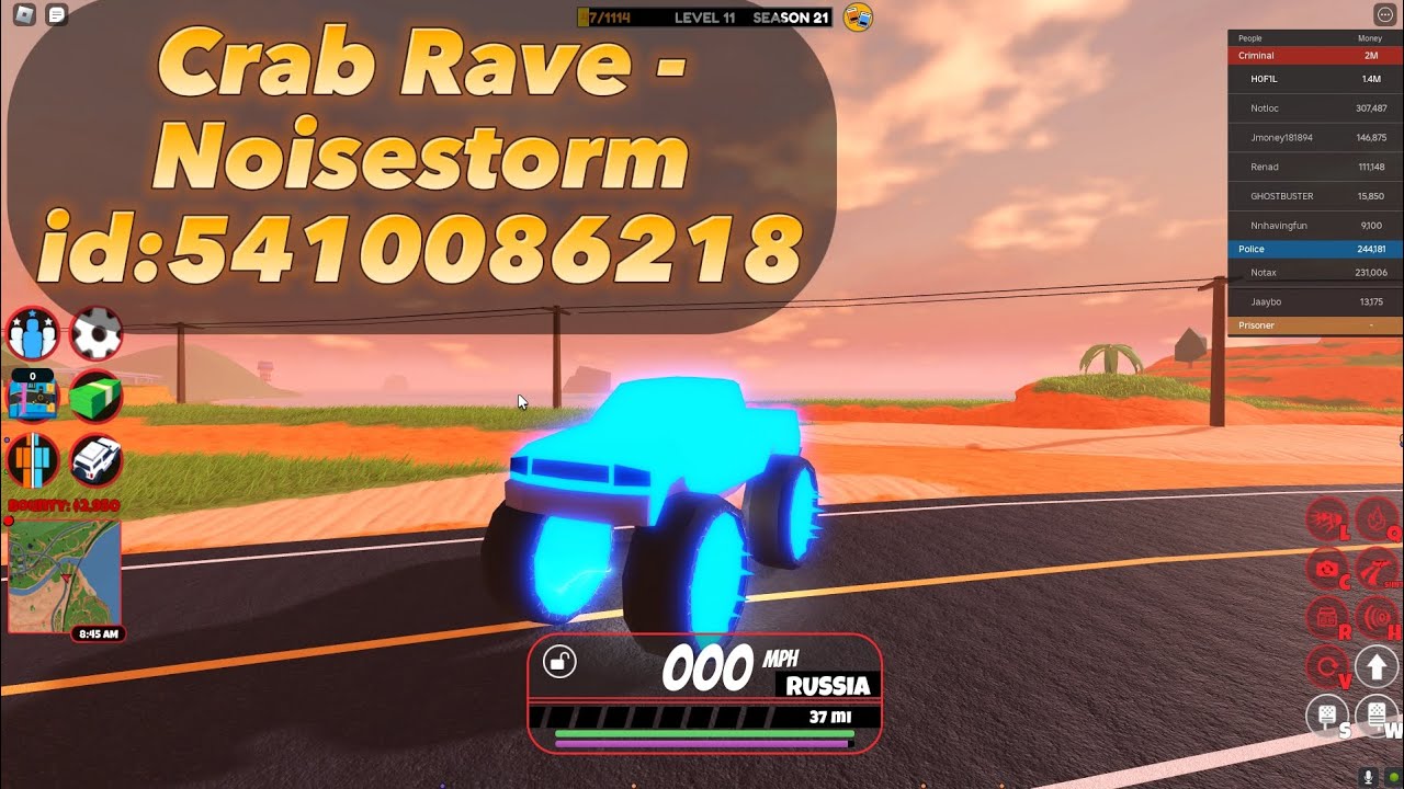 Crab Rave - Noisestorm (Roblox Id music) - YouTube