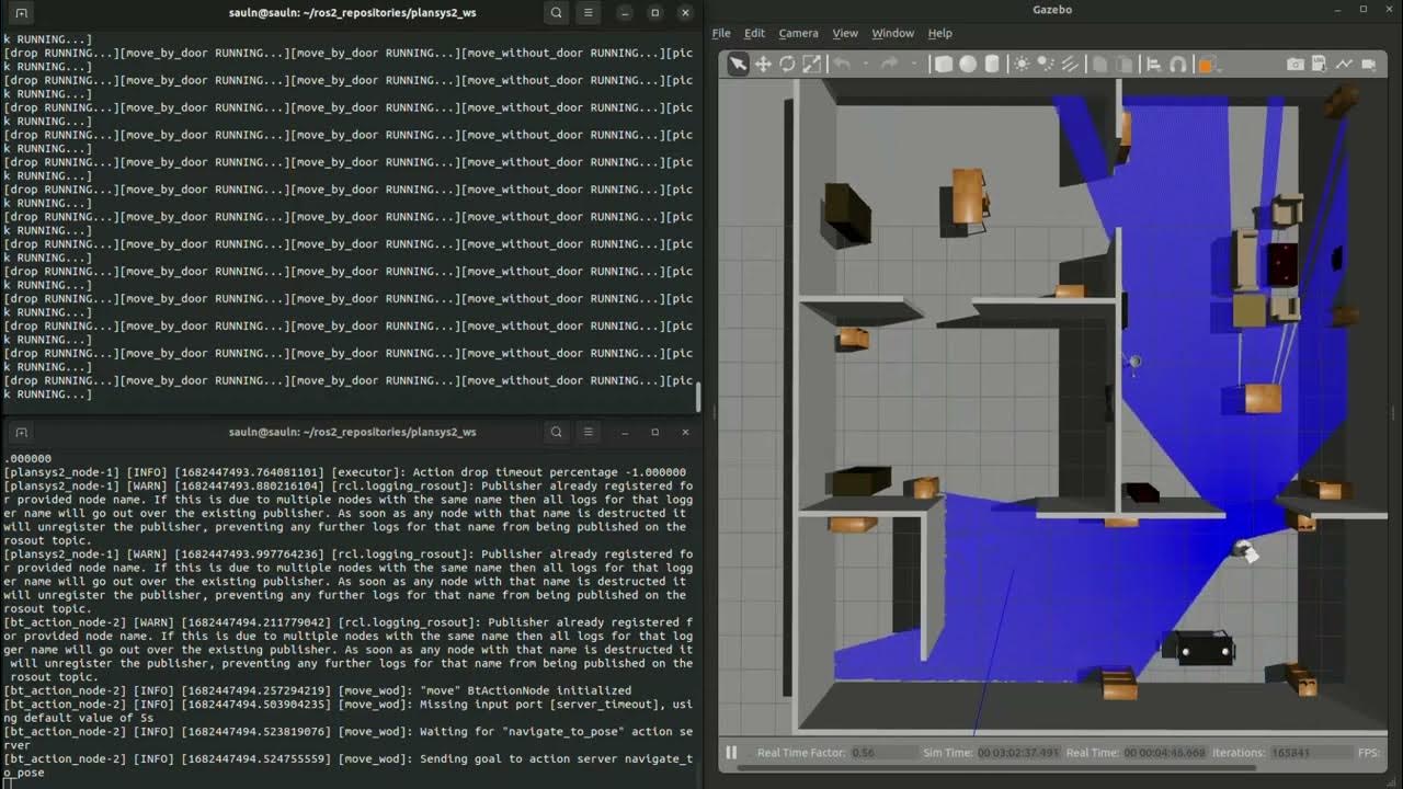 PDDL Example using PlanSys2: pick and drop example - YouTube