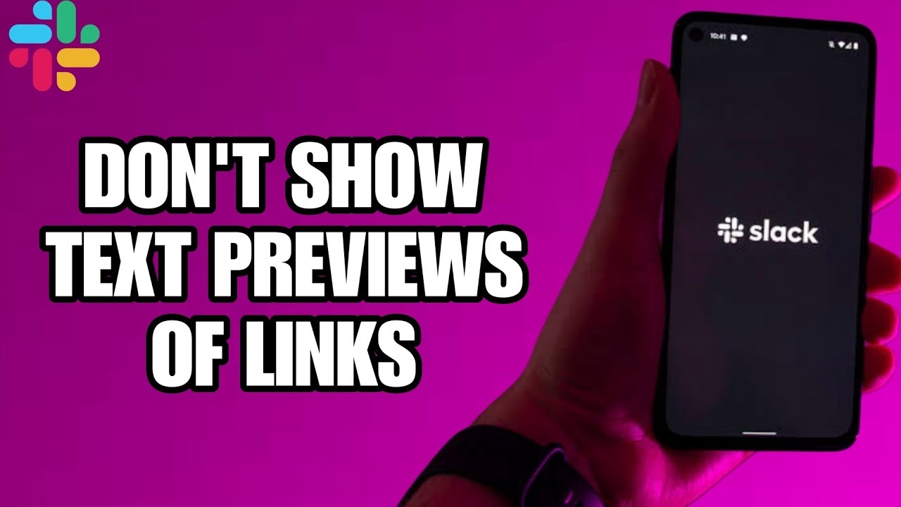 How To Don't Show Text Previews Of Links On Slack App | Step By Step ...