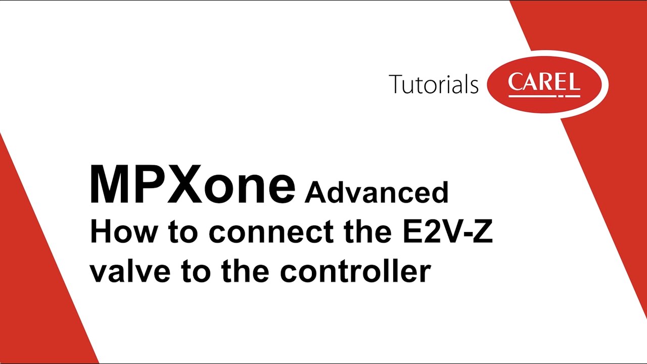MPXone - How to connect the E2V-Z valve to the controller - YouTube