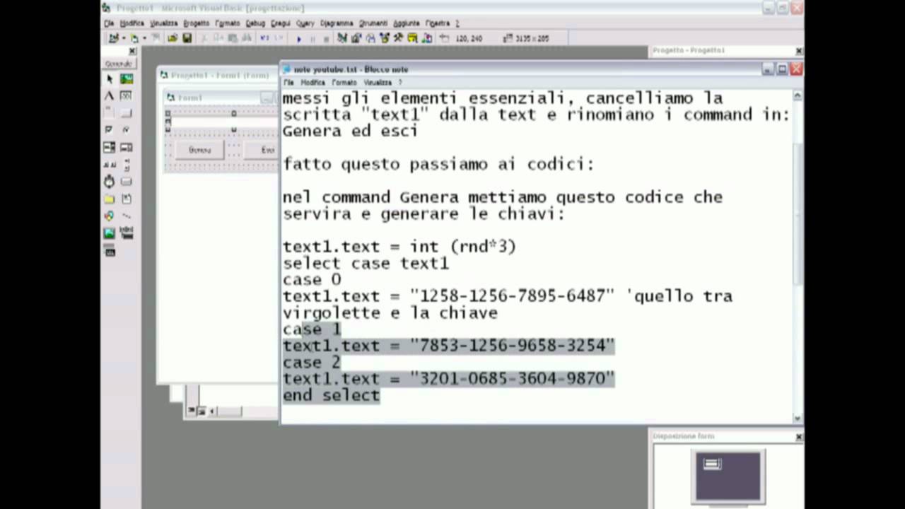Tutorial base visual basic 6 - Come creare un KeyGen - YouTube