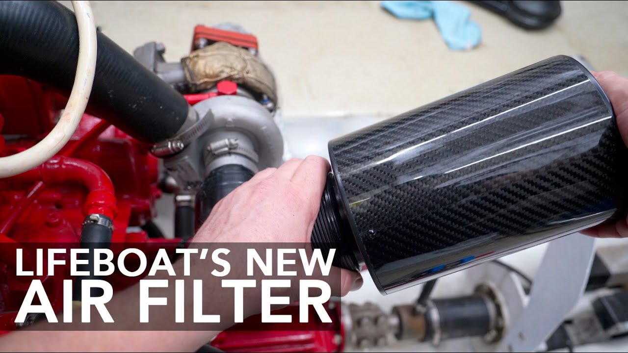 Air filter upgrade for lifeboat engine: more cool air, less grot ...