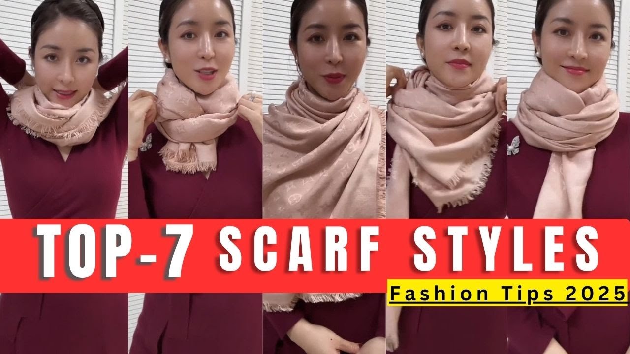 The 7 stylish ways to tie a scarf in 2025 | Easy scarf styles for girls ...