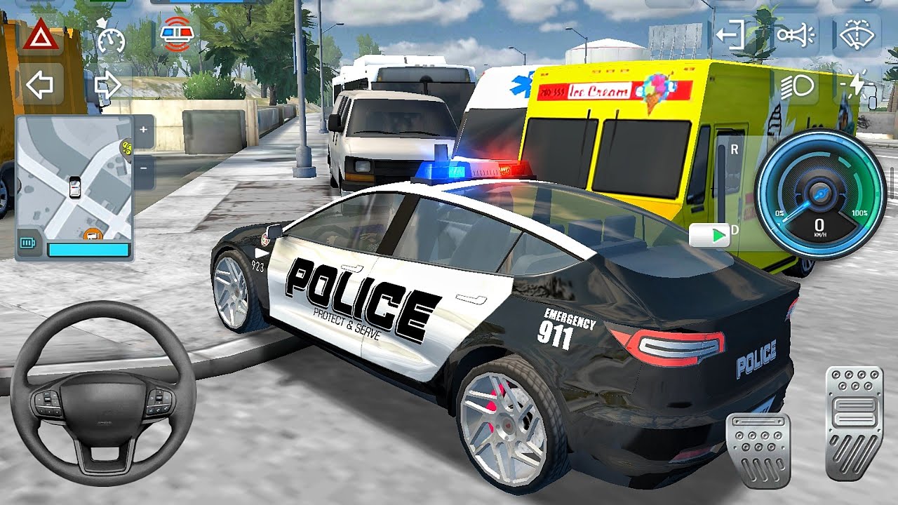 New Police Simulator 2026 - US Tesla Driver Cop Simulator Chasing Game ...