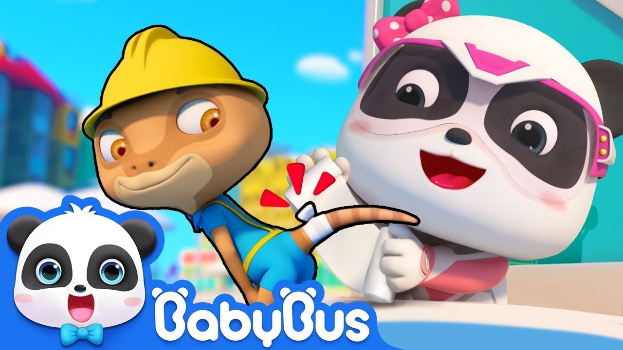 Nursery Rhymes | Super Panda Rescues Gecko | Super Panda Rescue Team ...