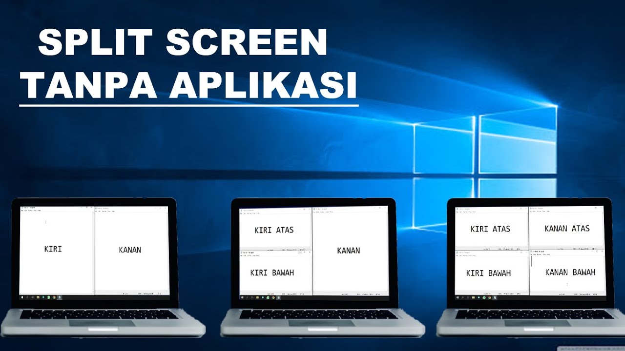 Split Screen Membagi Layar di Laptop PC Windows 10 Tanpa Aplikasi - YouTube