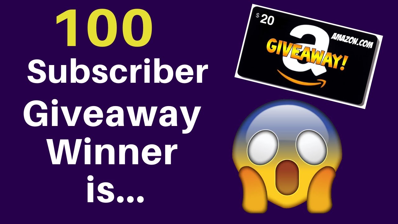 Who won the $20 dollar Amazon Gift Card? - YouTube
