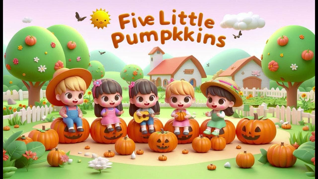 Five Little Pumpkins | Nursery Rhymes & Kids Songs - YouTube