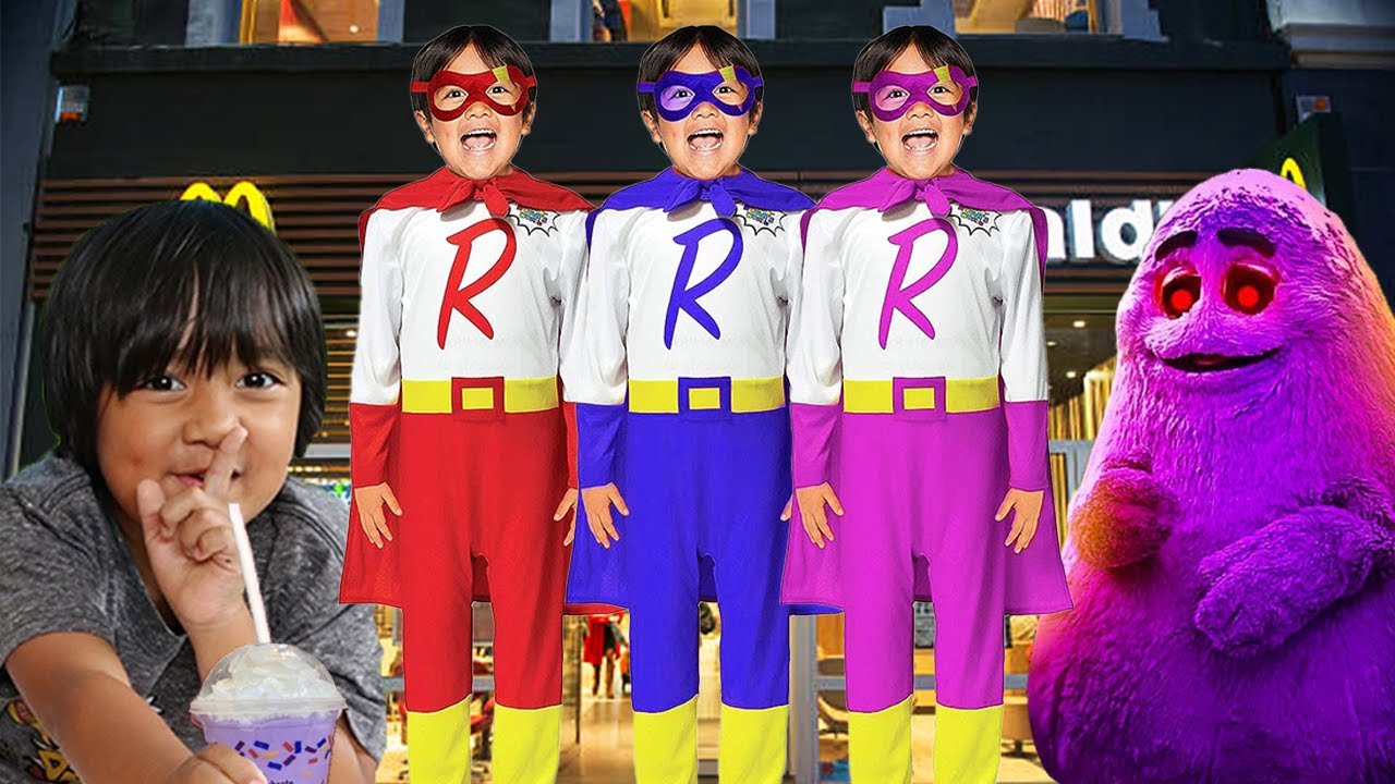 Tag with Ryan Titans Ryan Tries Grimace Shake in Real Life All ...