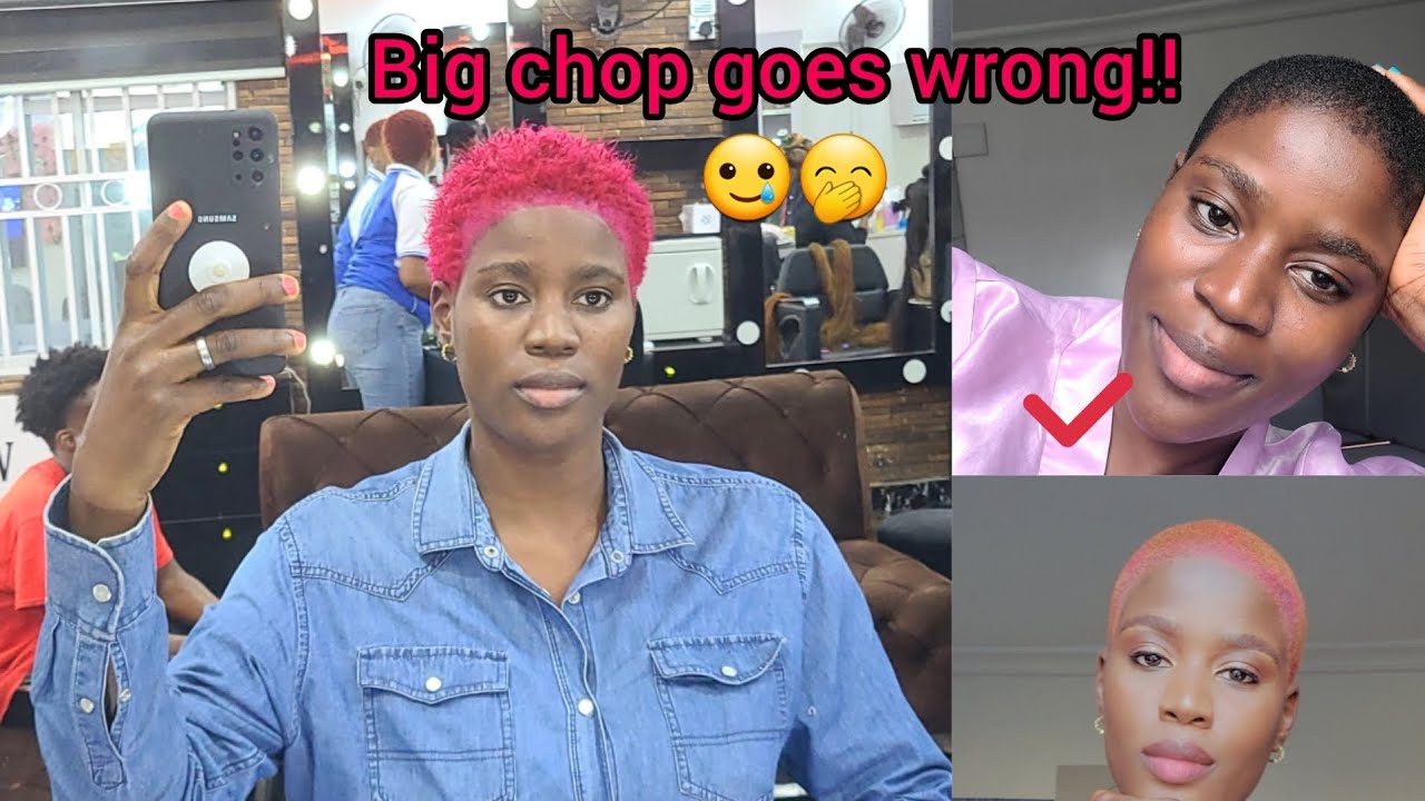My chaotic big chop! - YouTube