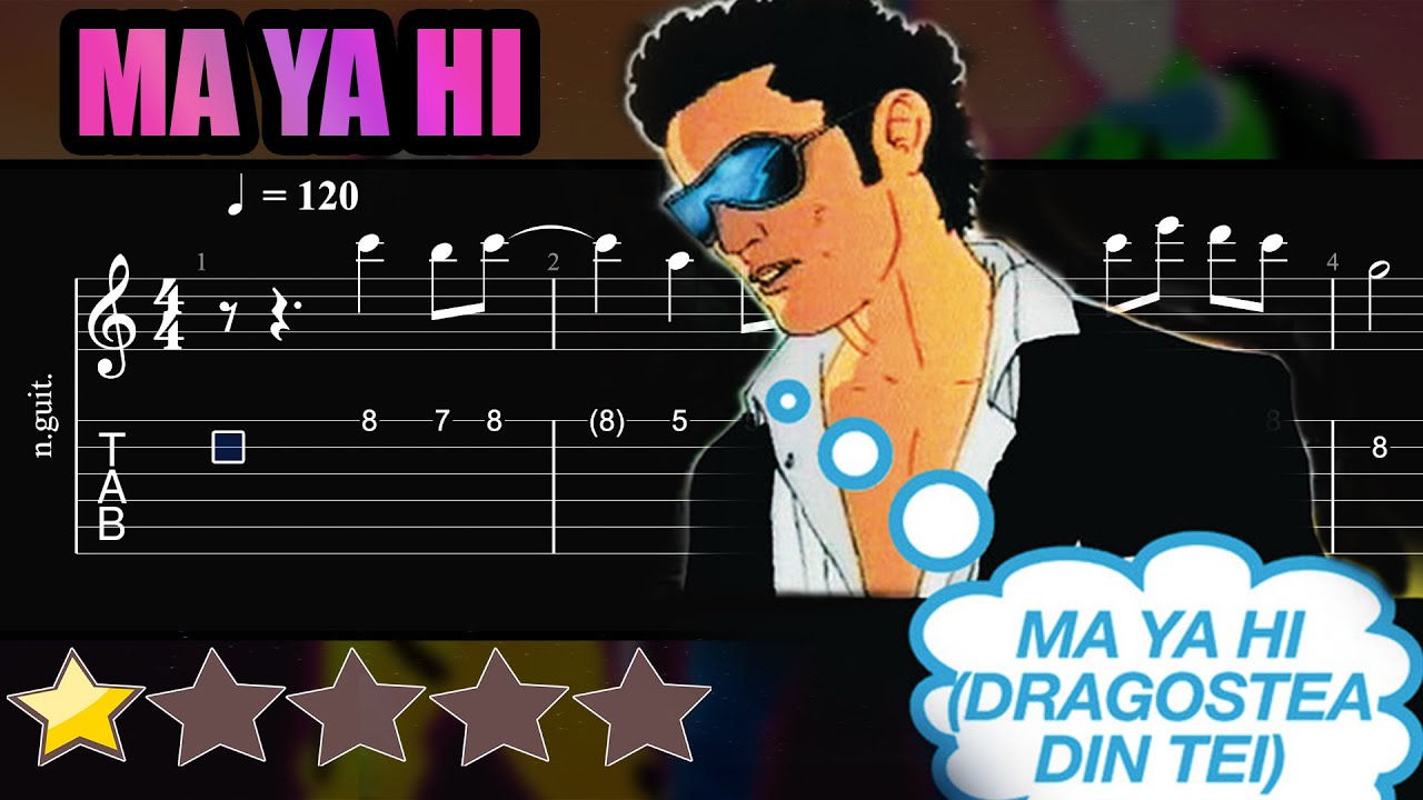 O Zone - Dragostea Din Tei (Ma Ya Hi) Easy Guitar Tab n Notes (Tutorial ...