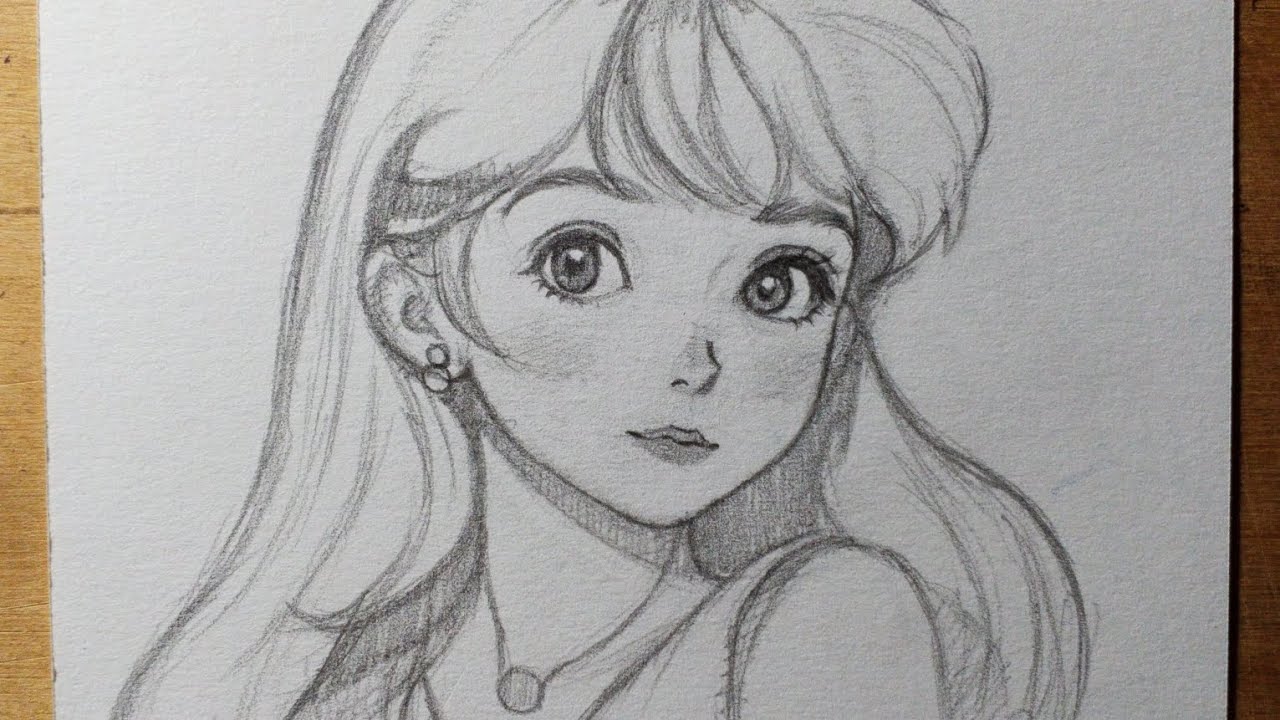 how to draw an anime girl using loomis method - YouTube