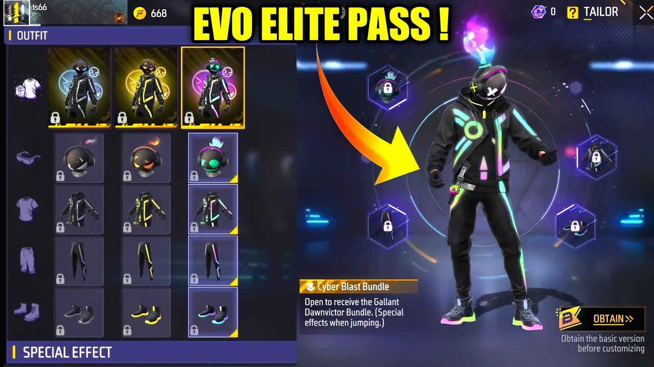 NEXT EVO ELITE PASS FREE FIRE| NEXT LEGENDARY BUNDLE FREE FIRE| NEW ...
