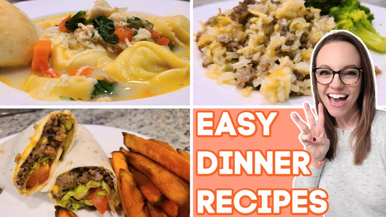 WHAT'S FOR DINNER? | DINNER INSPIRATION | 3 EASY DINNER RECIPES | NO ...