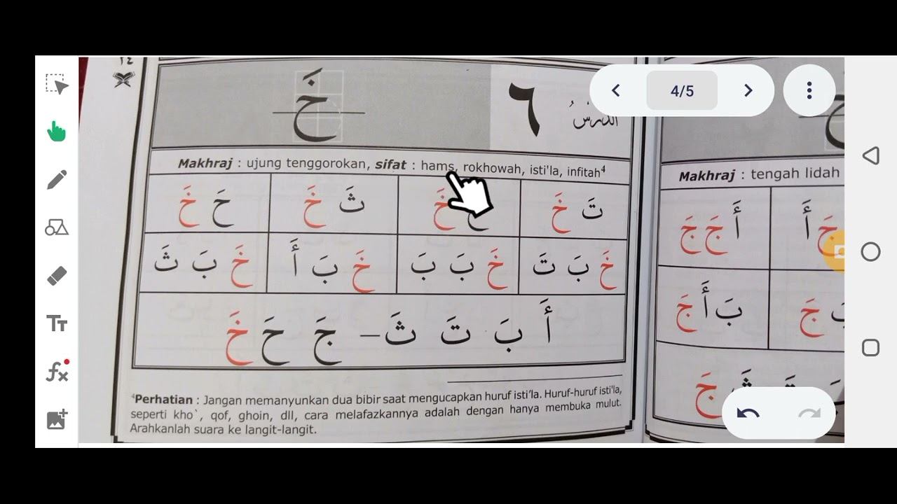 Tahsin Kitab AISAR Pelajaran ke 5&6 Huruf Ha' dan Kho' - YouTube