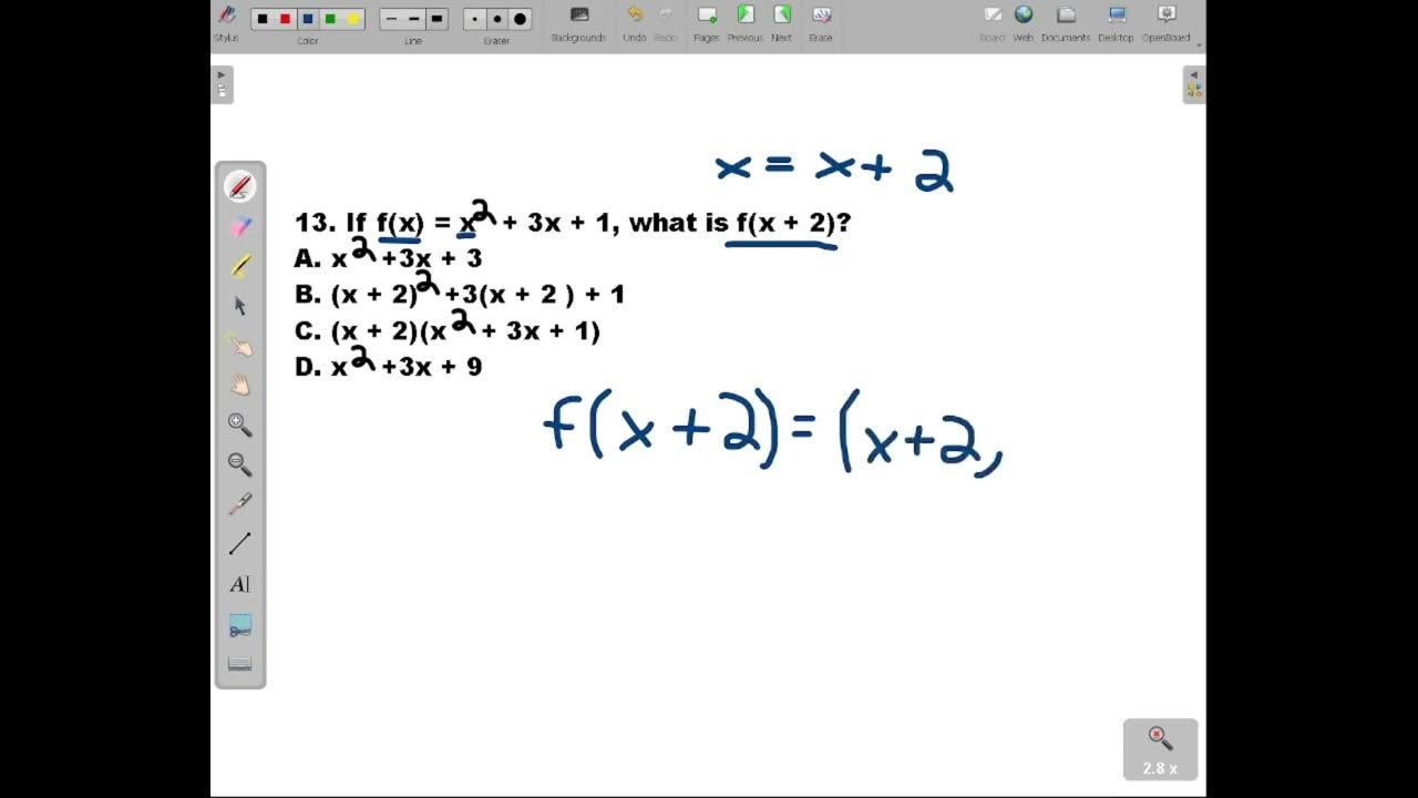 Accuplacer Advanced Algebra and Functions Problems 12, 13 and 14 - YouTube