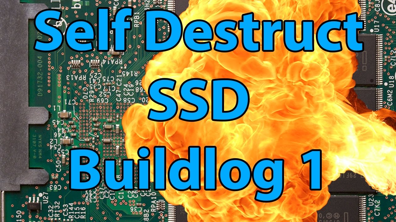 Self Destructing SSD - DIY Build Log 1 - YouTube