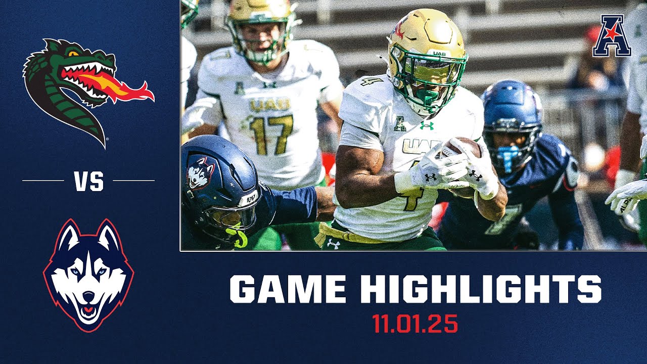 UAB vs Connecticut Football Highlights | Nov. 1, 2025 - YouTube