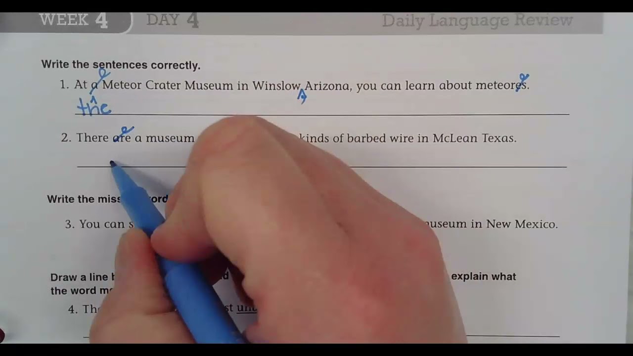 Daily Language Review Week 4 Day 4 YouTube daily-language-review-week-4-day-4-youtube