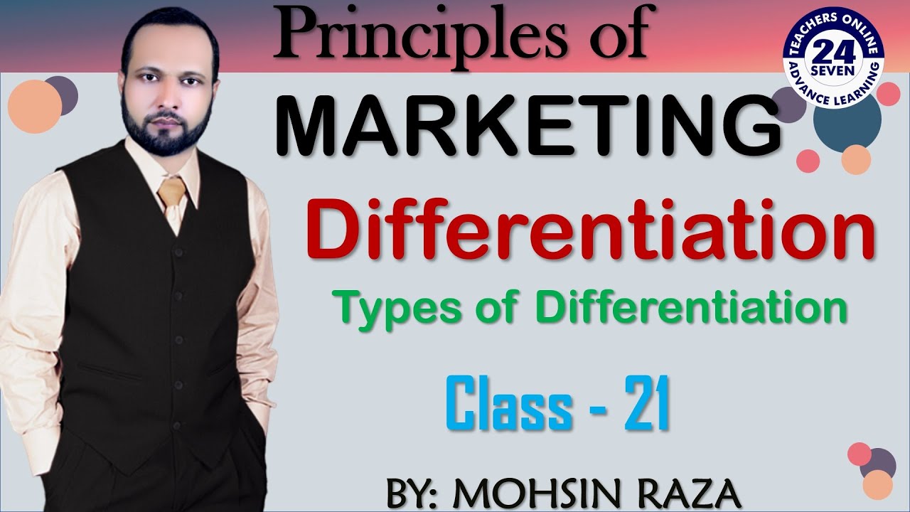 MGT301 Short Lecture - 21 | VU Short Lecture | Differentiation & Types of Differentiation in ...
