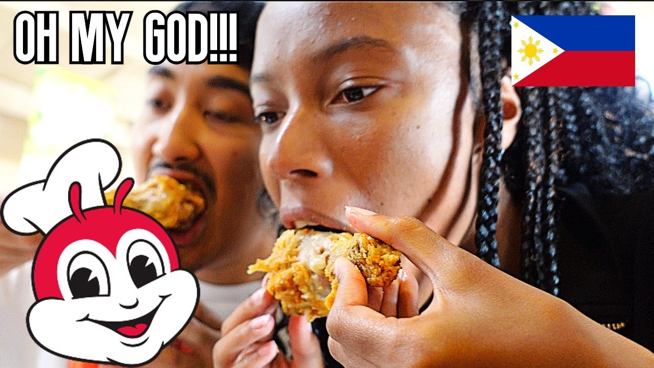 🇵🇭🍗Her FIRST TIME eating JOLIBEE! - The BEST Fried Chicken In America ...